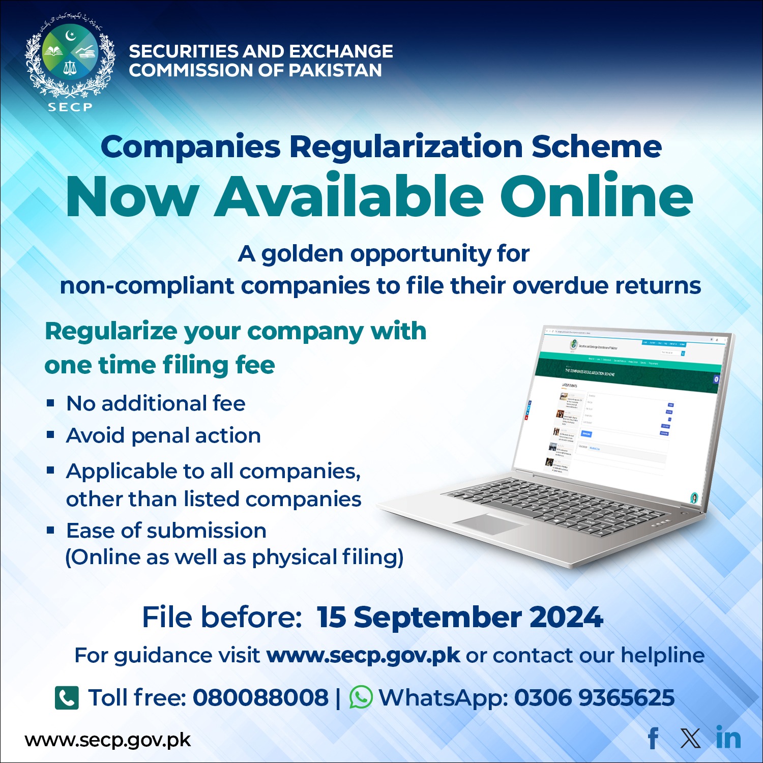 Companies Regularization Scheme – FCCI